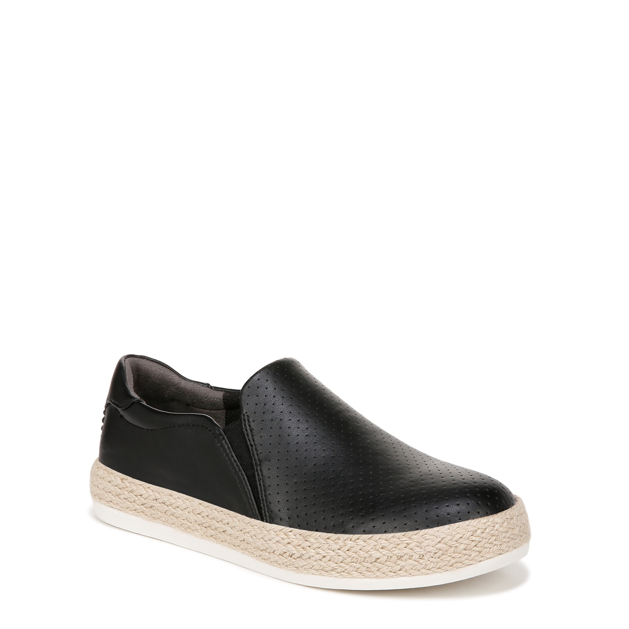 Dr. Scholl's Womens Madison Sun Espadrille Slip On Sneaker Black Smooth ...