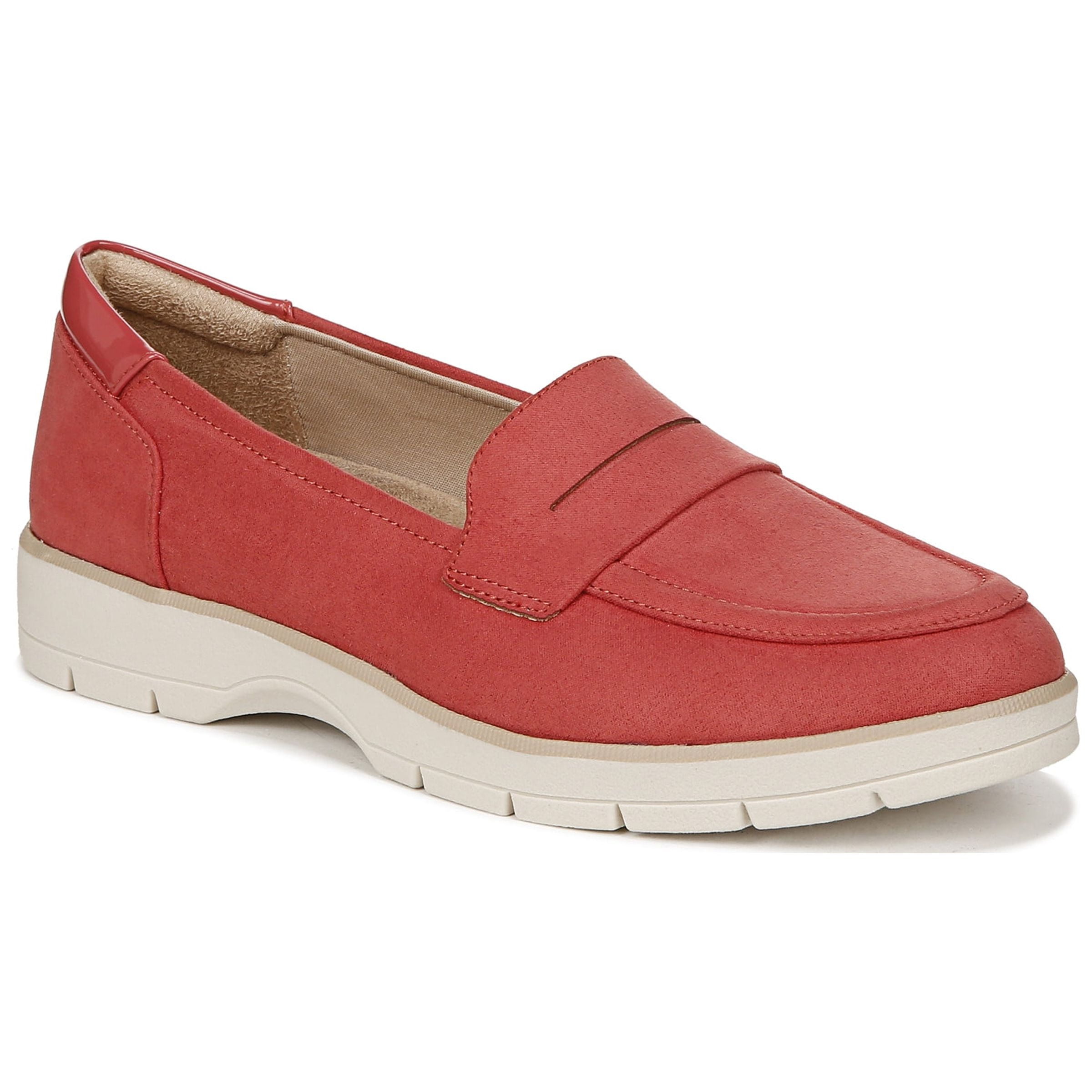 Dr. Scholl's Womens Nice Day Slip On Loafer Heritage Red Microfiber 7 M ...
