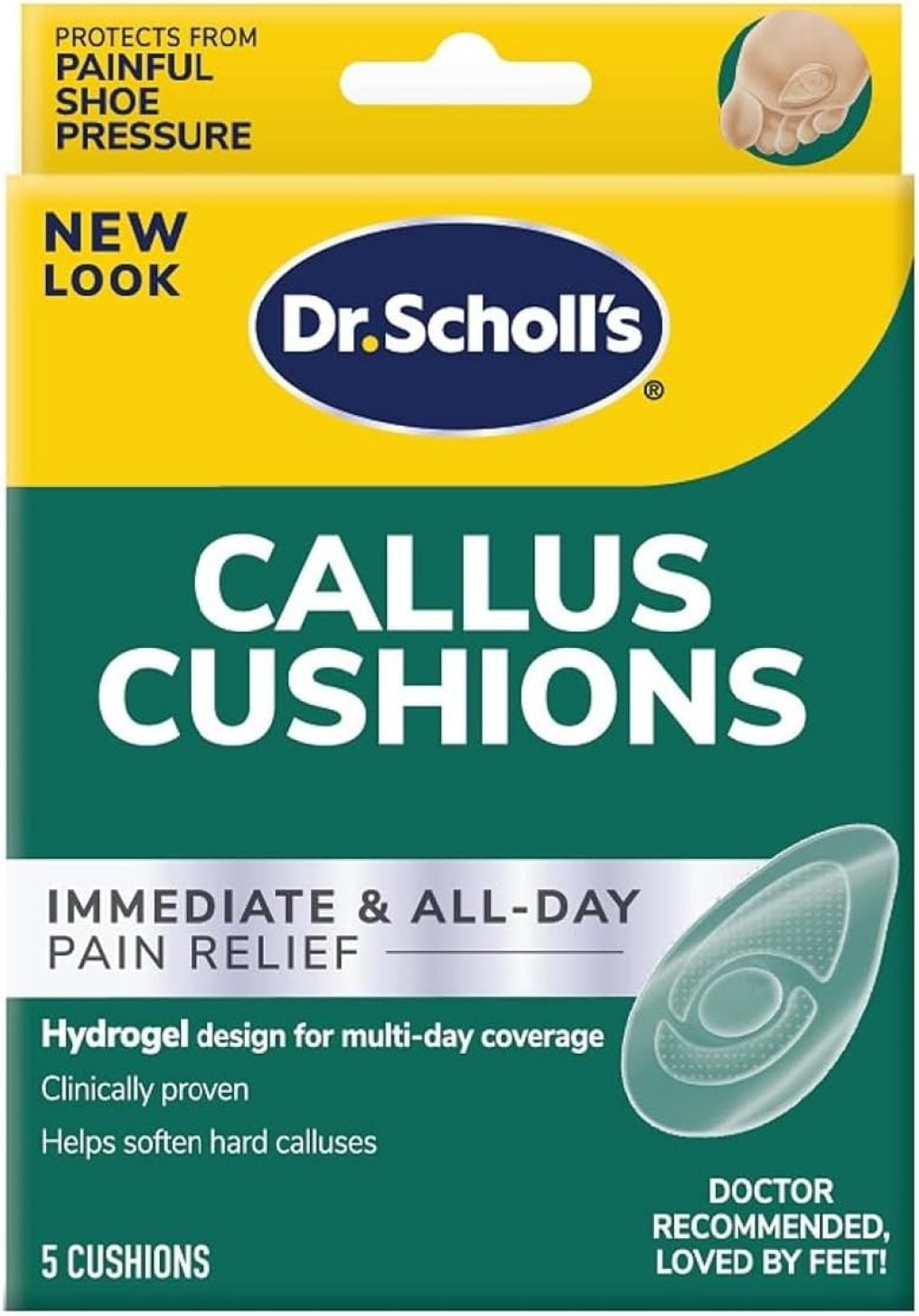 Dr. Scholls Callus Cushions Duragel 5 Count (6 Pack) - Walmart.com