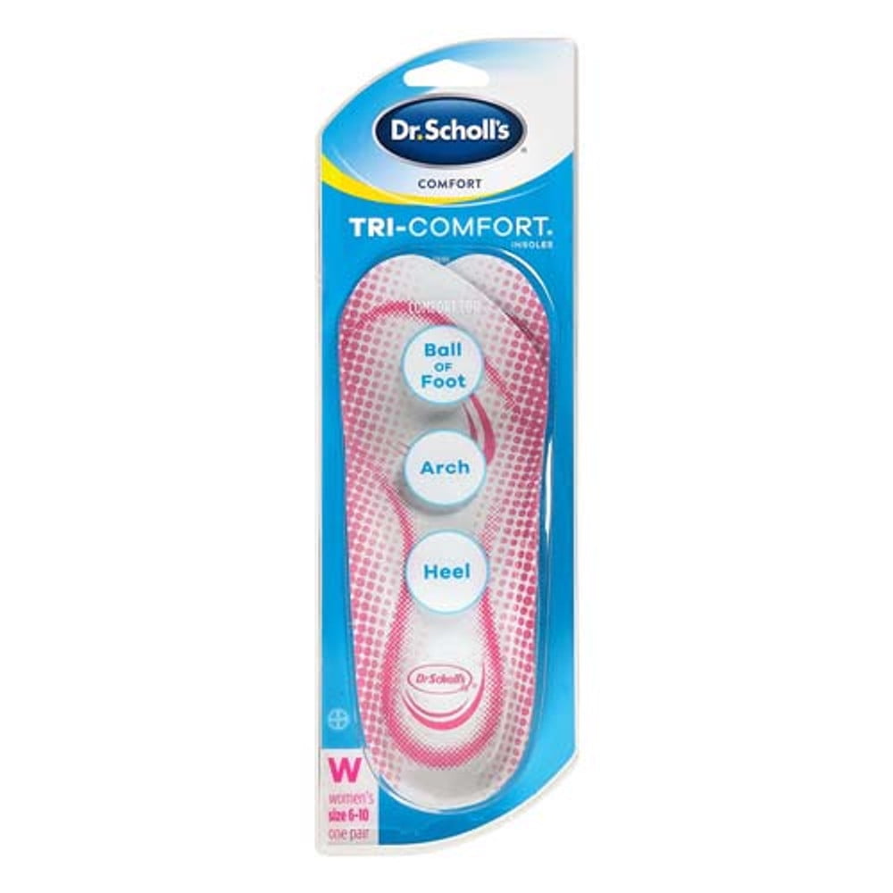 Dr. Scholl's Tri-Comfort Insoles for Women – Targeted Support for Heel, Arch & Ball of Foot ...