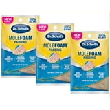 Dr. Scholl's Molefoam Padding 2 Strips 3 Pack Cushions for Calluses ...