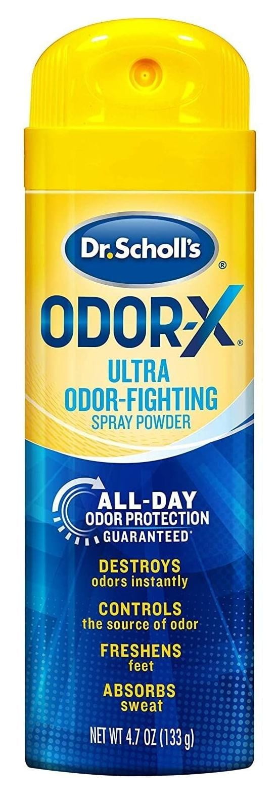 Dr. Scholls Odor-X Ultra Odor Fighting Spray Powder 4.7oz (Pack of 3 ...