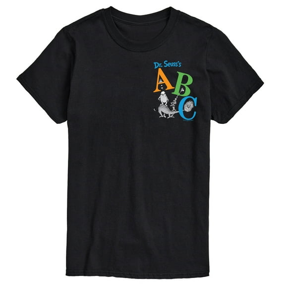 Dr. Seuss - ABC Book Cover - Men's Short Sleeve Graphic T-Shirt ...