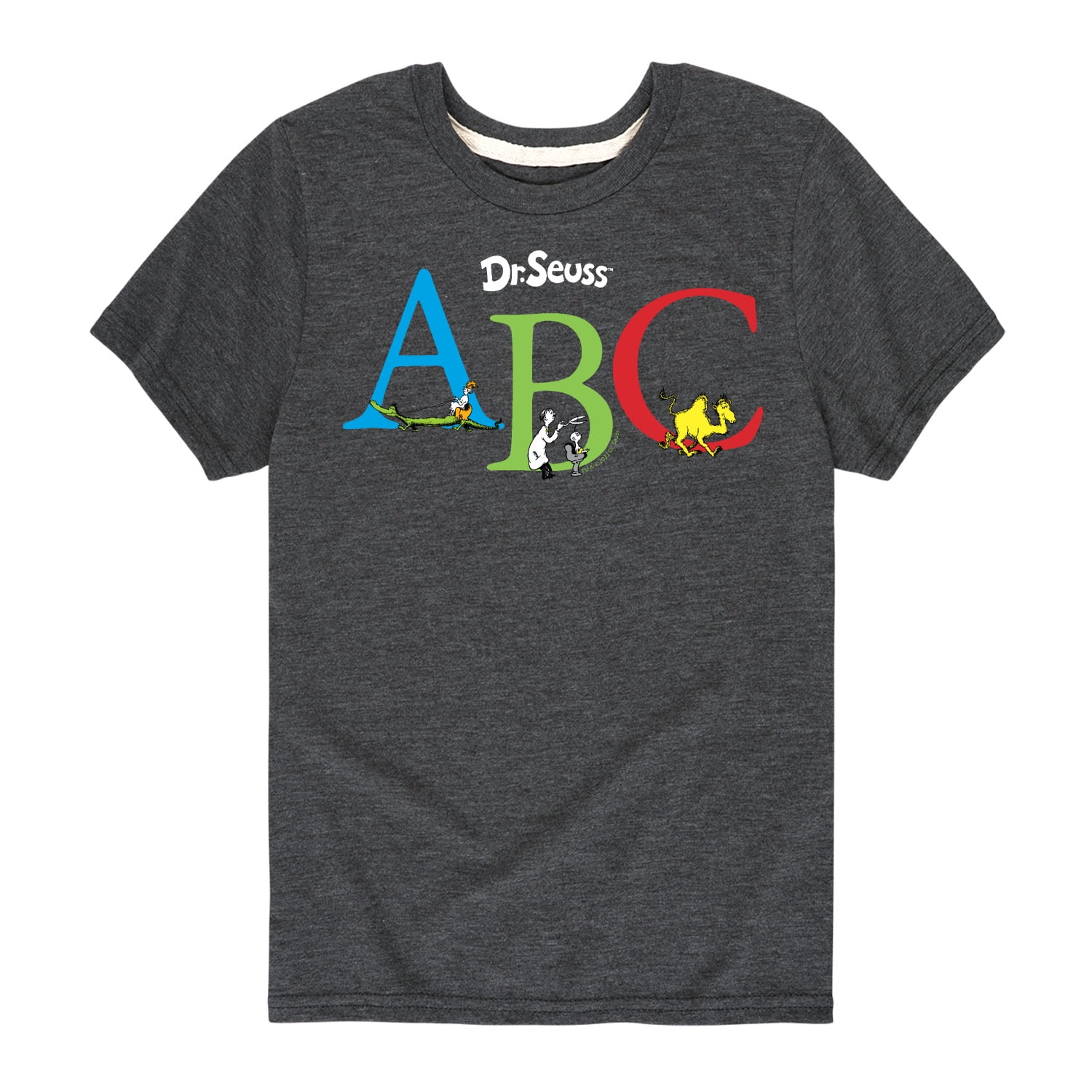 Dr. Seuss - ABC Book Characters - Youth Short Sleeve Graphic T-Shirt ...