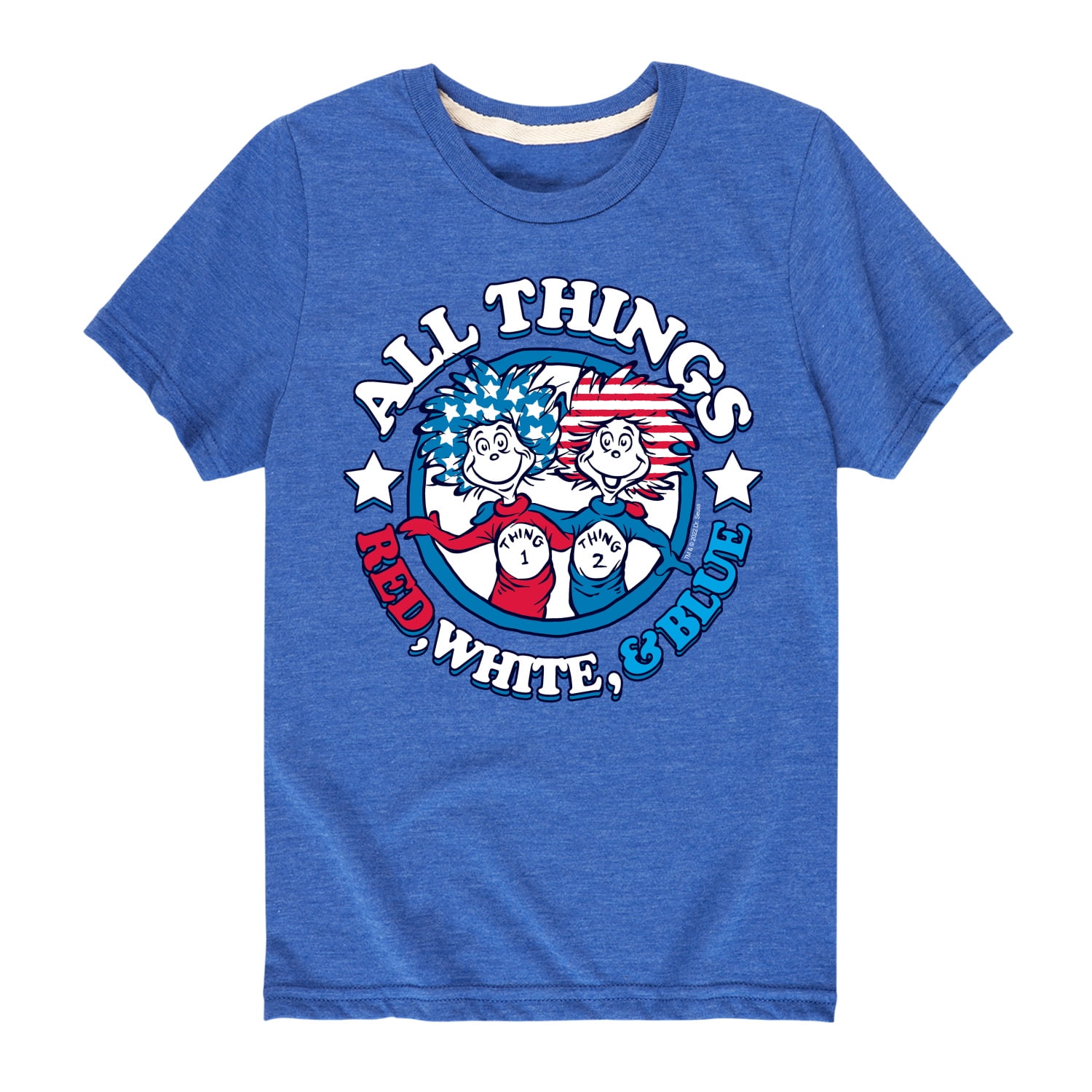 Dr. Seuss - All Things Red, White and Blue - Toddler And Youth Short ...