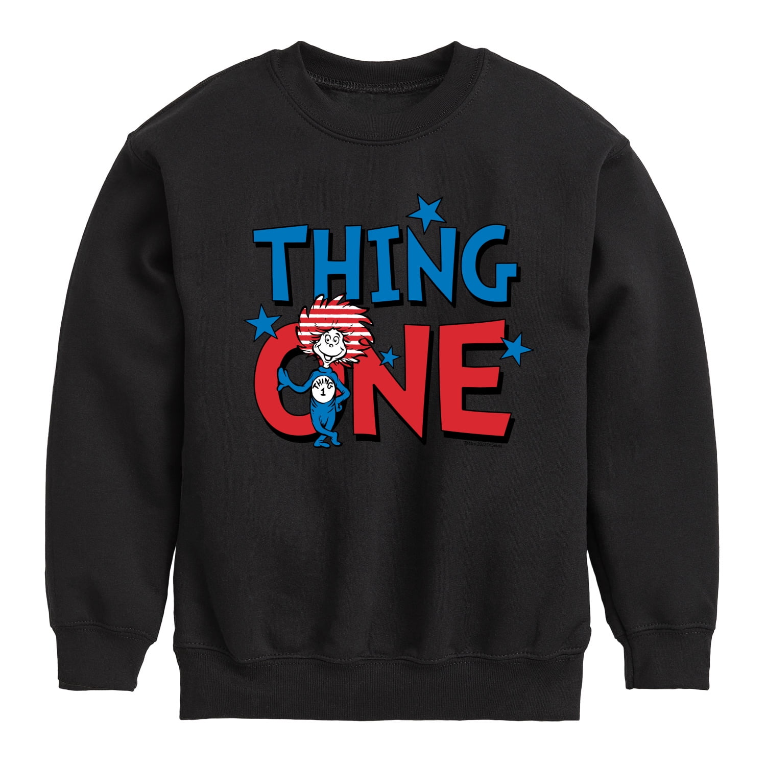 Dr. Seuss - American Thing One - Toddler And Youth Crewneck Fleece ...