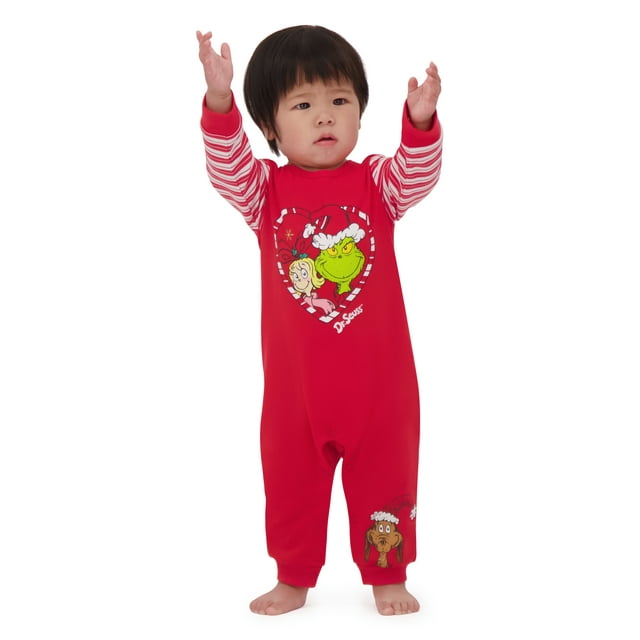 Dr.Seuss Baby Boy Grinch Printed Coverall, Sizes 0-24 Months - Walmart.com