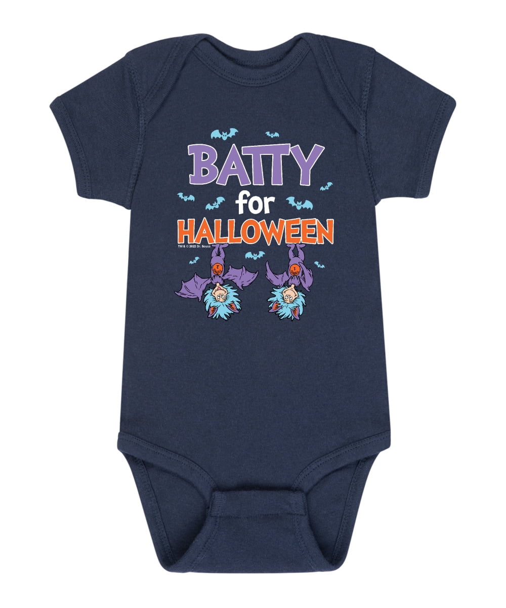 Dr. Seuss - Batty For Halloween - Infant Baby One Piece - Walmart.com