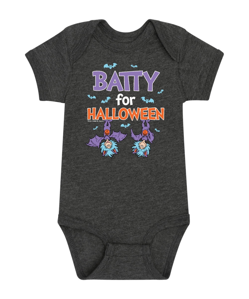 Dr. Seuss - Batty For Halloween - Infant Baby One Piece - Walmart.com