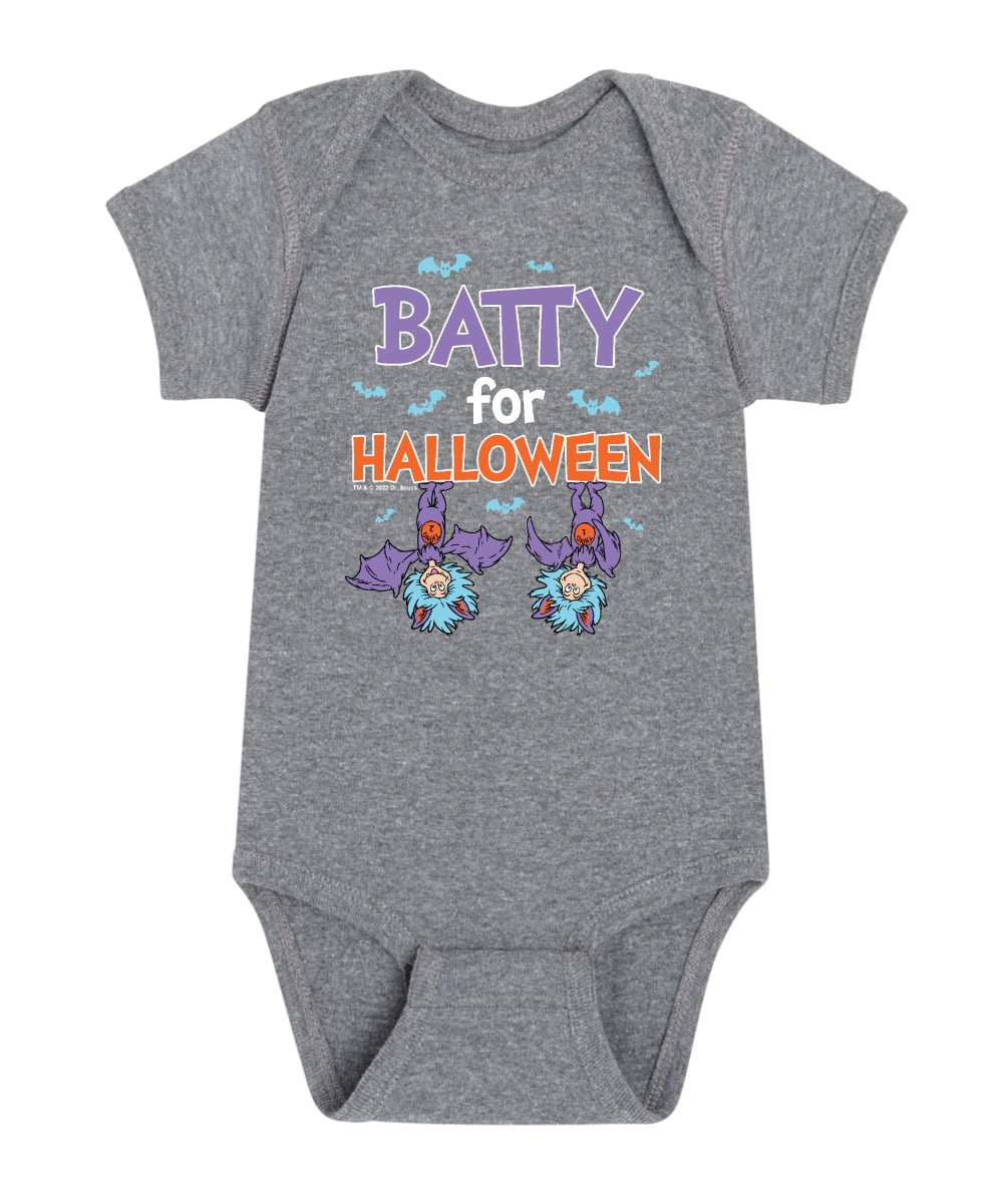 Dr. Seuss - Batty For Halloween Thing 1 and Thing 2 - Infant Baby One ...