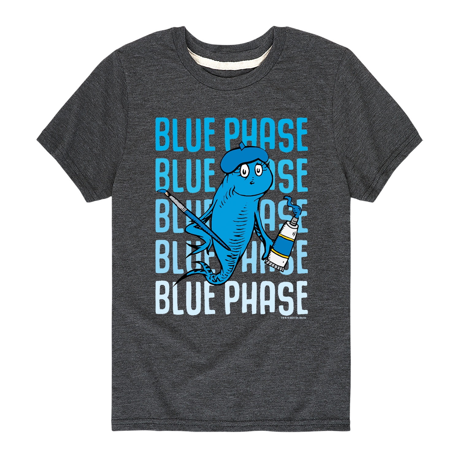 Dr. Seuss - Blue Phase Fish - Toddler And Youth Short Sleeve Graphic T ...