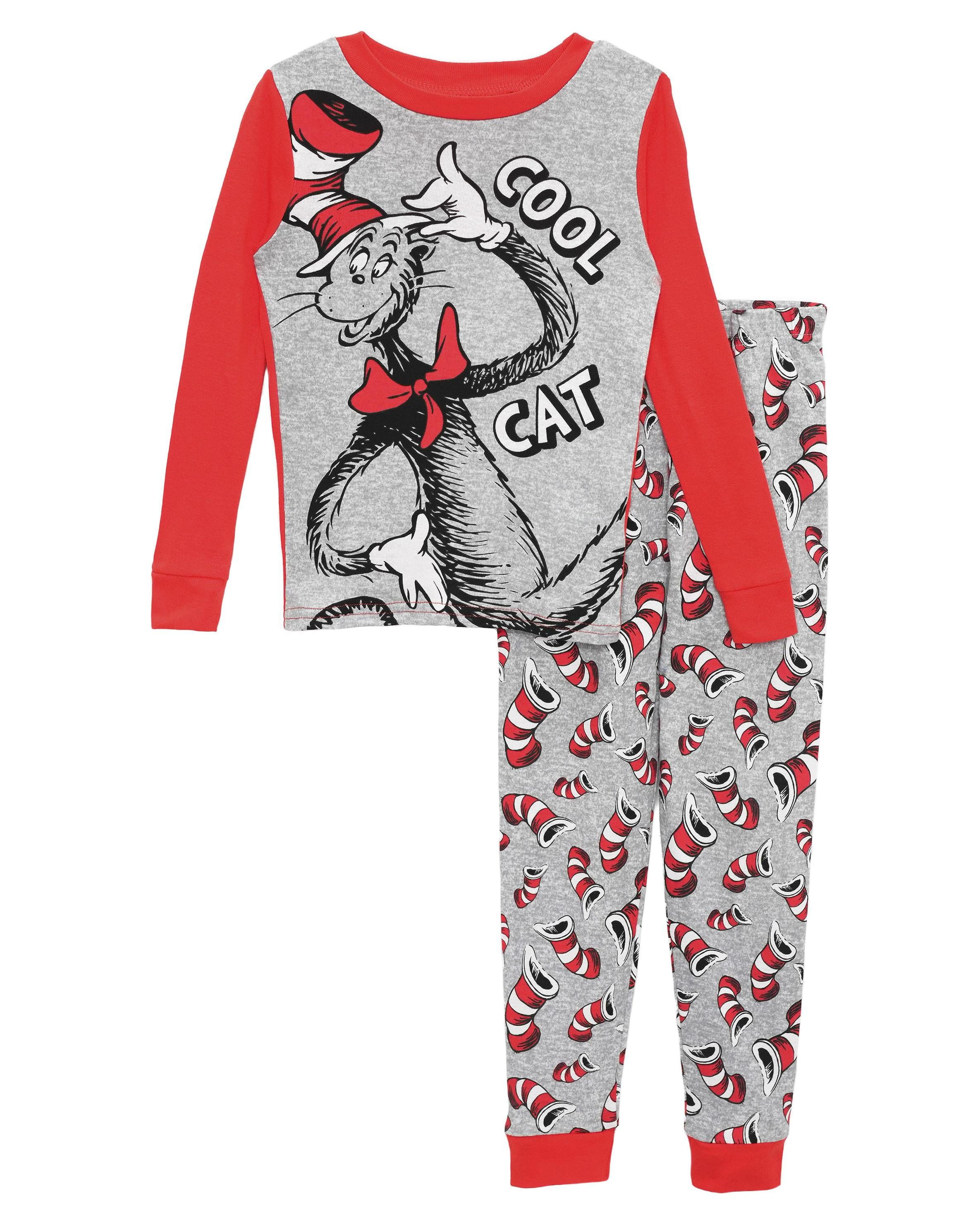 Dr. Seuss Cat In The Hat Kids Pajamas, 2 Piece Sleep Set, Cool Cat ...