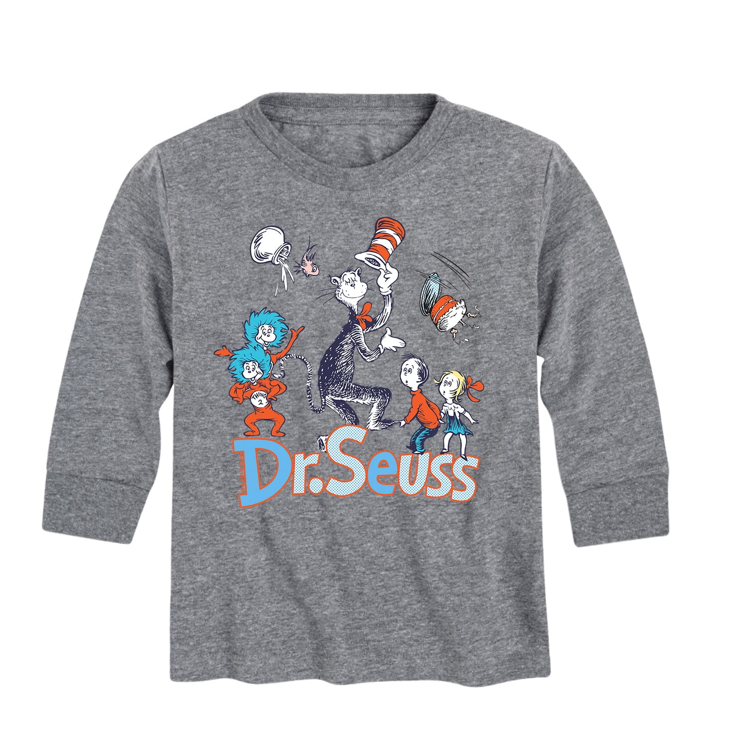 Dr. Seuss - Cat In The Hat - Toddler And Youth Long Sleeve Graphic T ...