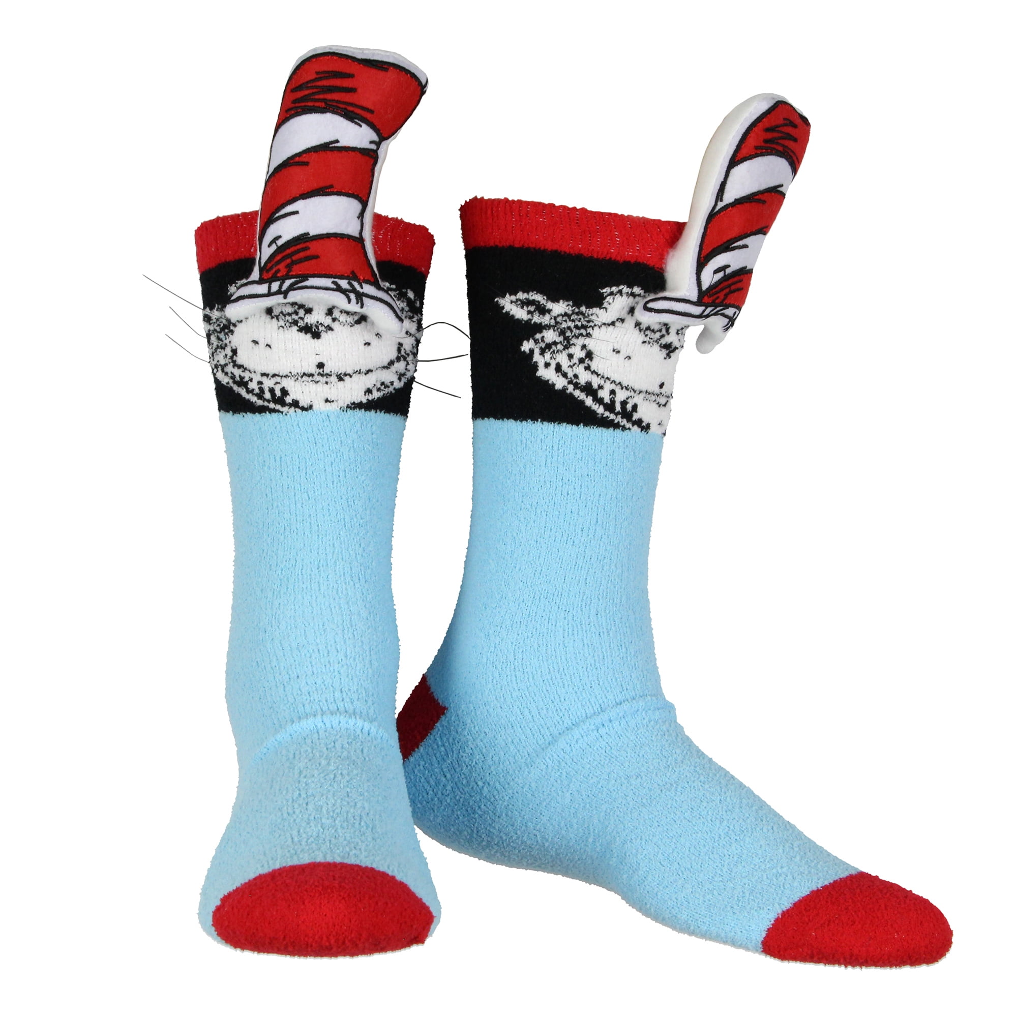 Dr. Seuss Cat in The Hat 3D Striped Hat Design Chenille Soft And Fluffy ...