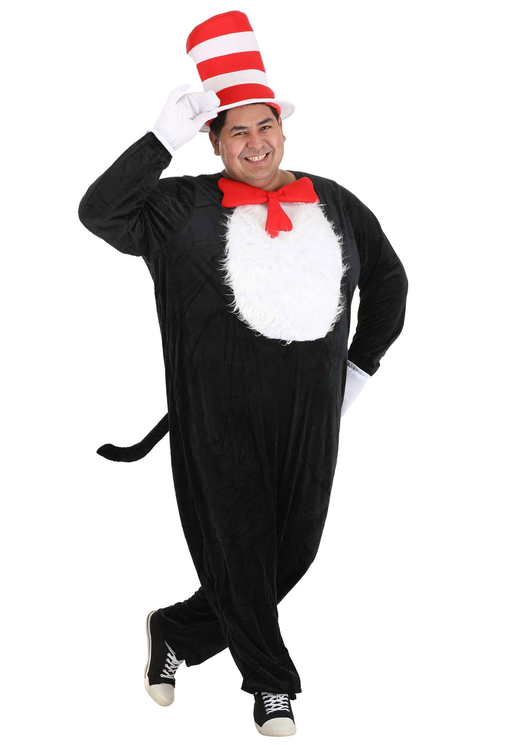 Dr. Seuss Cat in the Hat Costume for Adults - Walmart.com