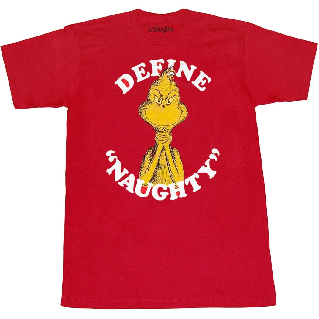Dr. Seuss Define Naughty Grinch T-Shirt - Walmart.com