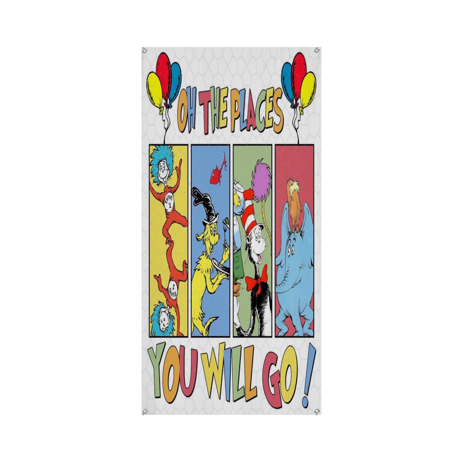 Dr Seuss Door Cover Decoration Door Banner Sign Door Backdrop for Dr ...