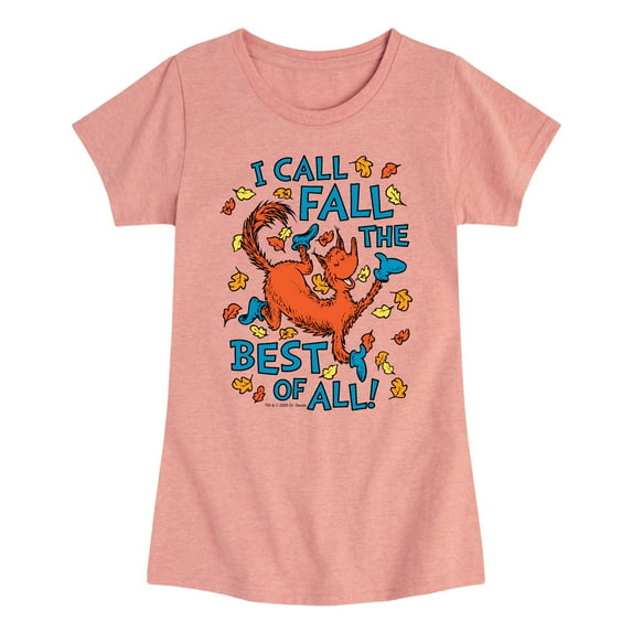 Dr. Seuss - Fall Best Of All - Youth Girls Fitted Short Sleeve T-Shirt ...