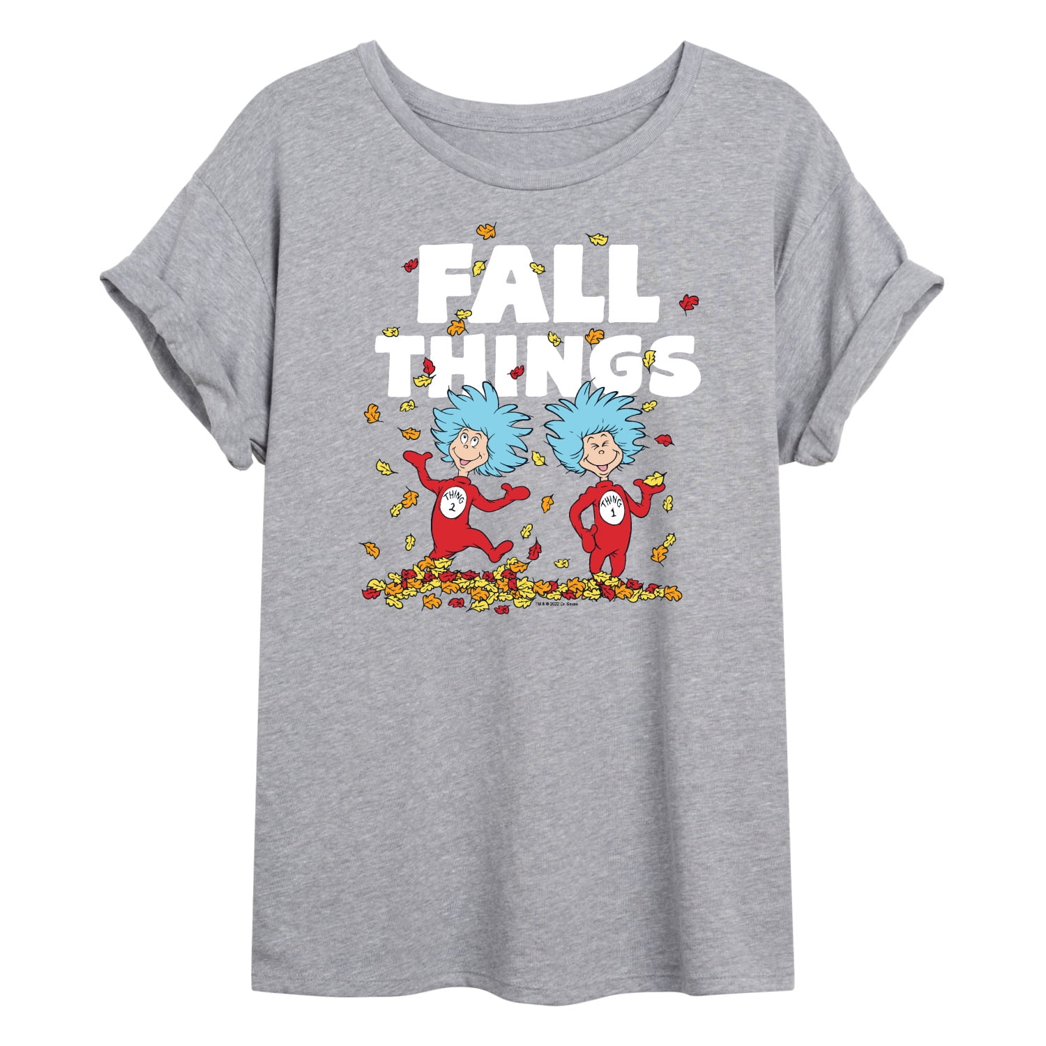 Dr. Seuss - Fall Things - Juniors Ideal Flowy Muscle T-Shirt - Walmart.com