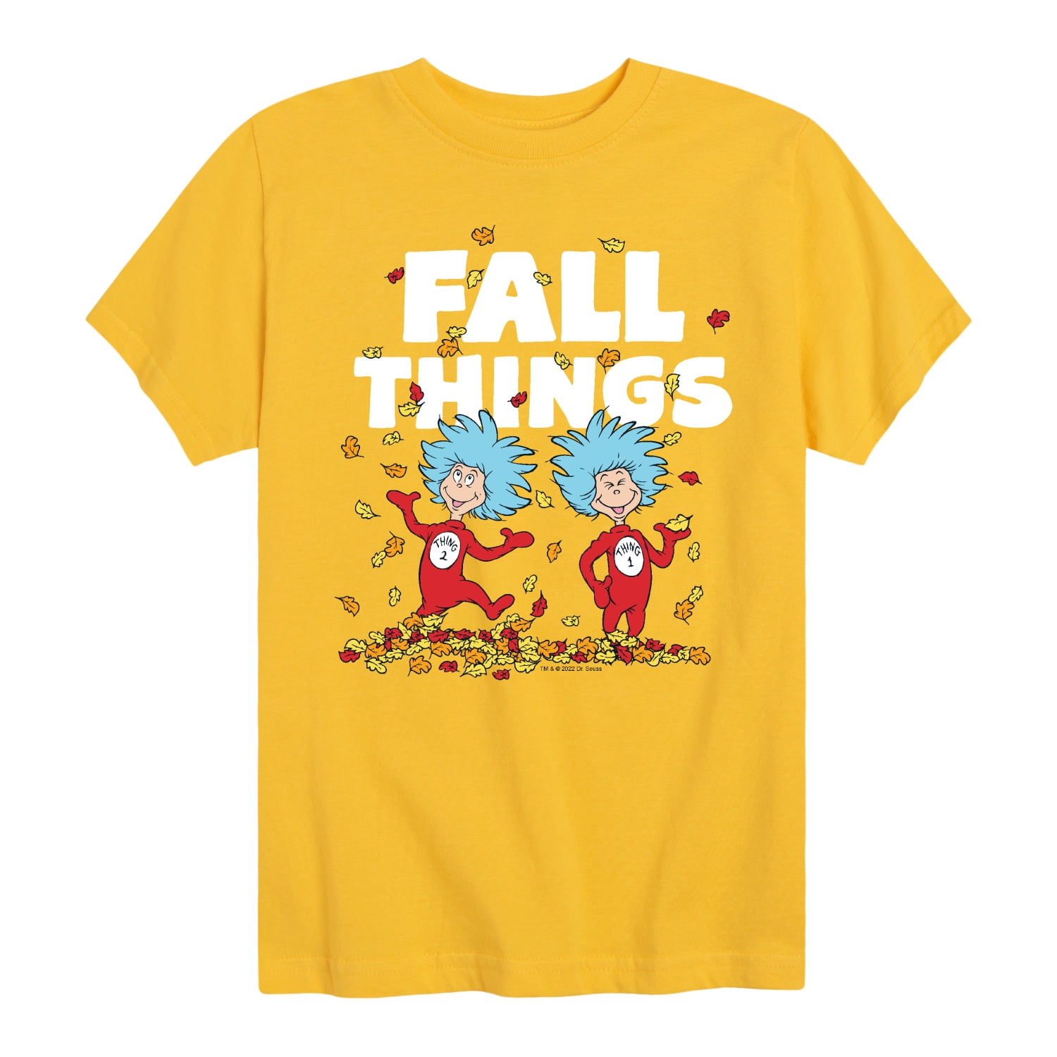 Dr. Seuss - Fall Things - Toddler And Youth Short Sleeve Graphic T ...