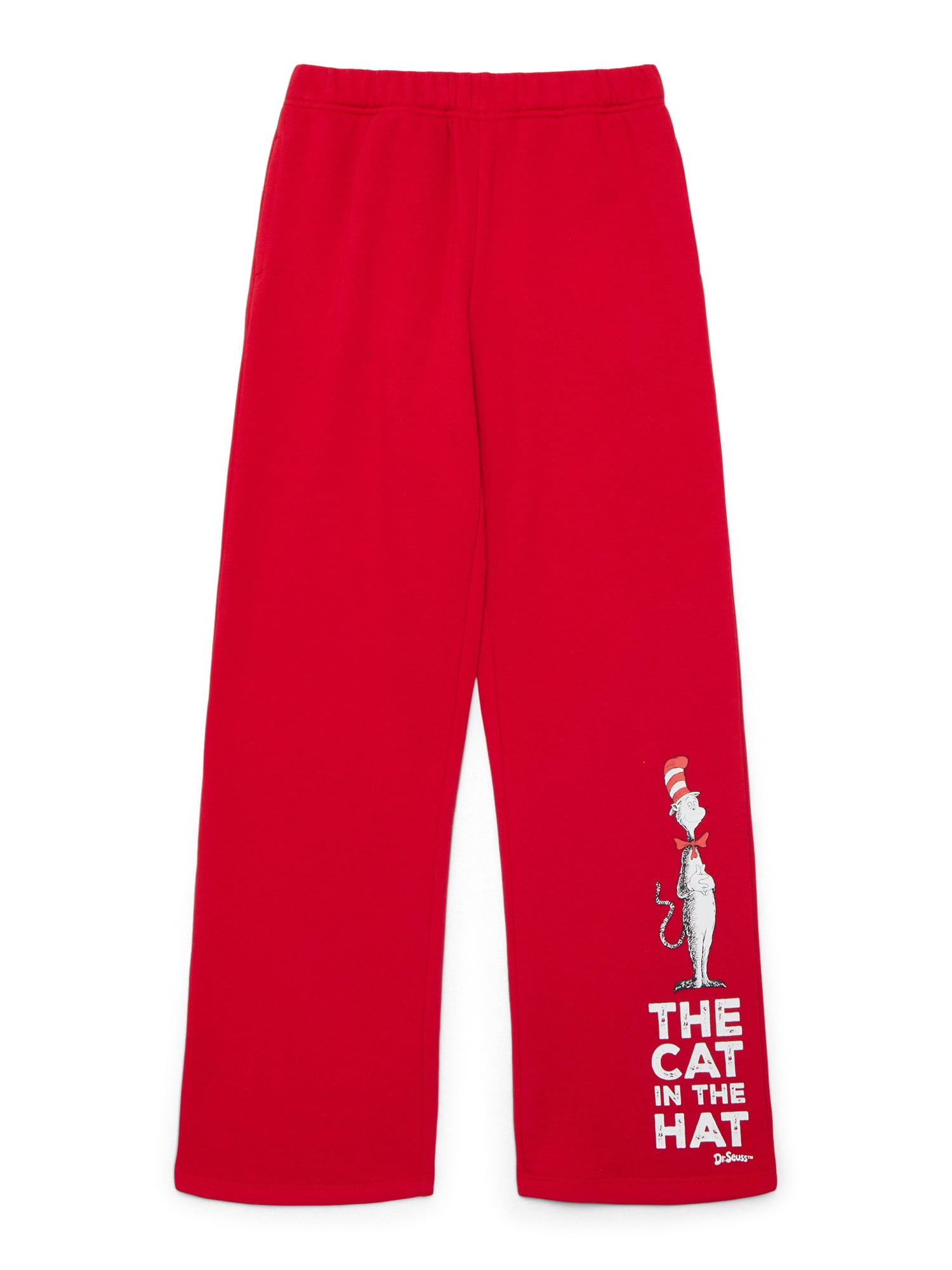 Dr. Seuss Girls and Big Girls Cat in the Hat Graphic Sweatpants, Sizes ...