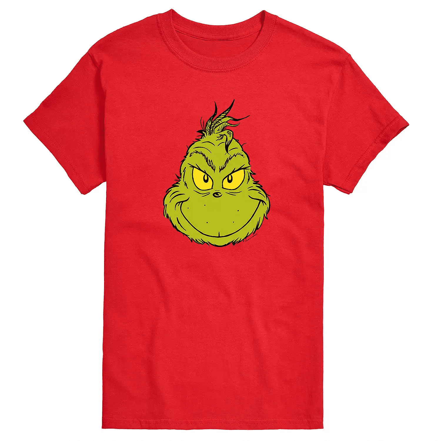 Dr. Seuss Grinch Face Tee - Walmart.com