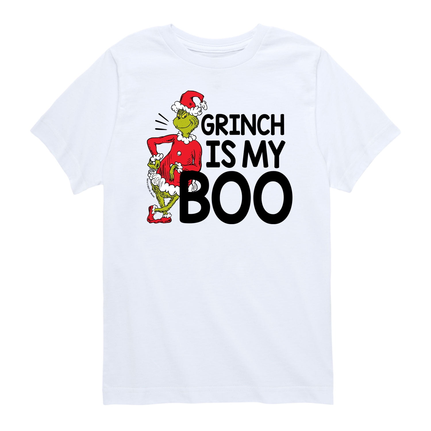 Dr. Seuss - Grinch Is My Boo - Toddler And Youth Short Sleeve Graphic T ...