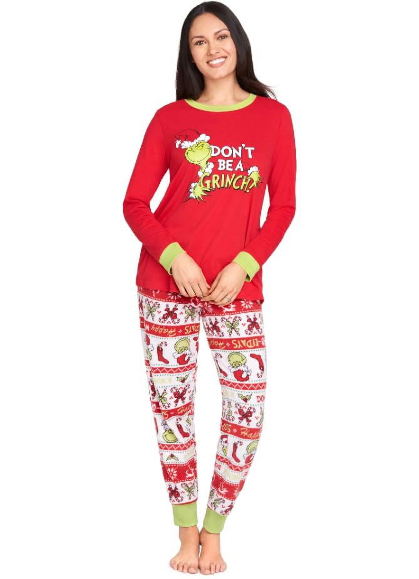 Dr. Seuss The Grinch Women's Long Sleeve PJ Set - Walmart.com