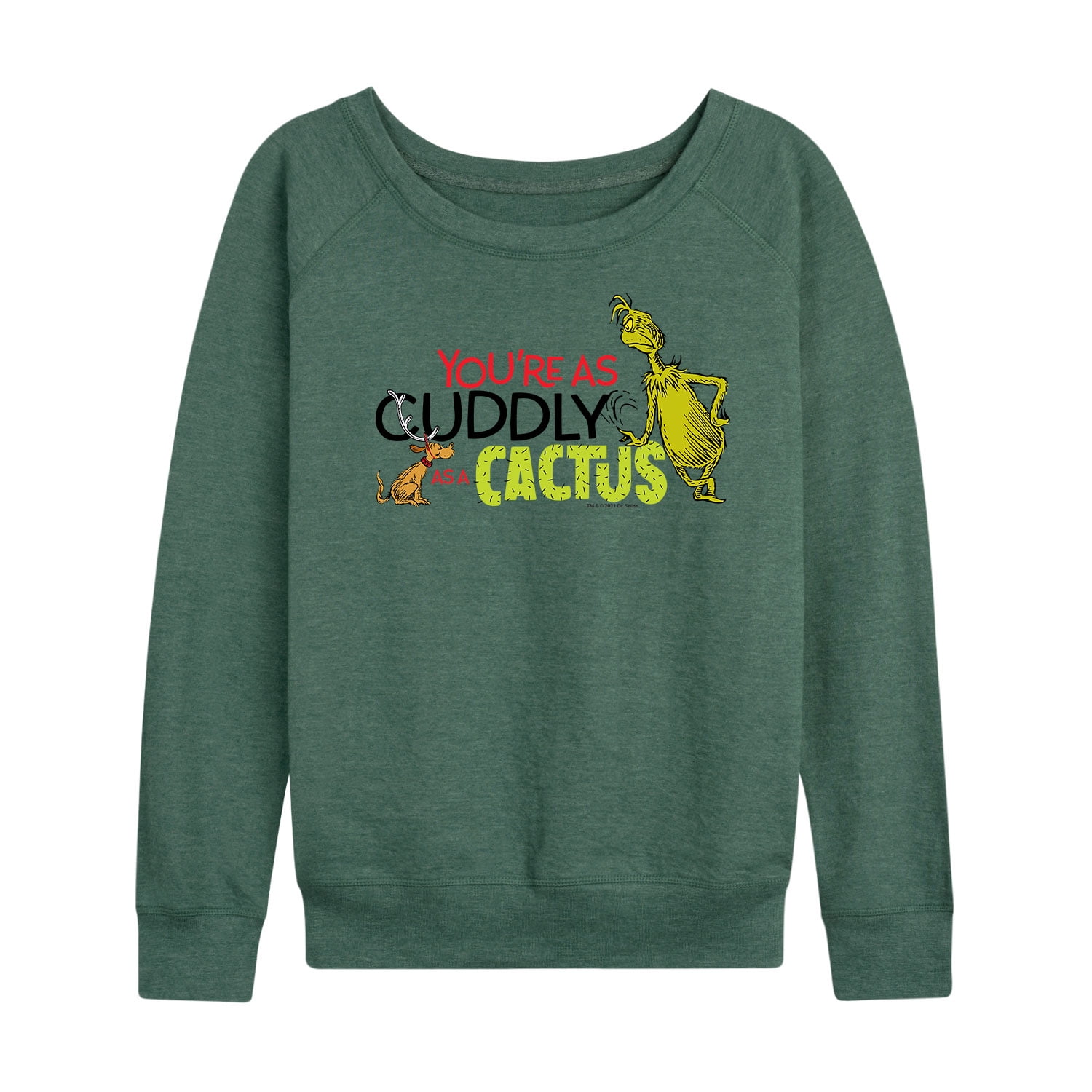 Dr. Seuss - Grinch and Max Cuddly As A Cactus - Women's Lightweight ...