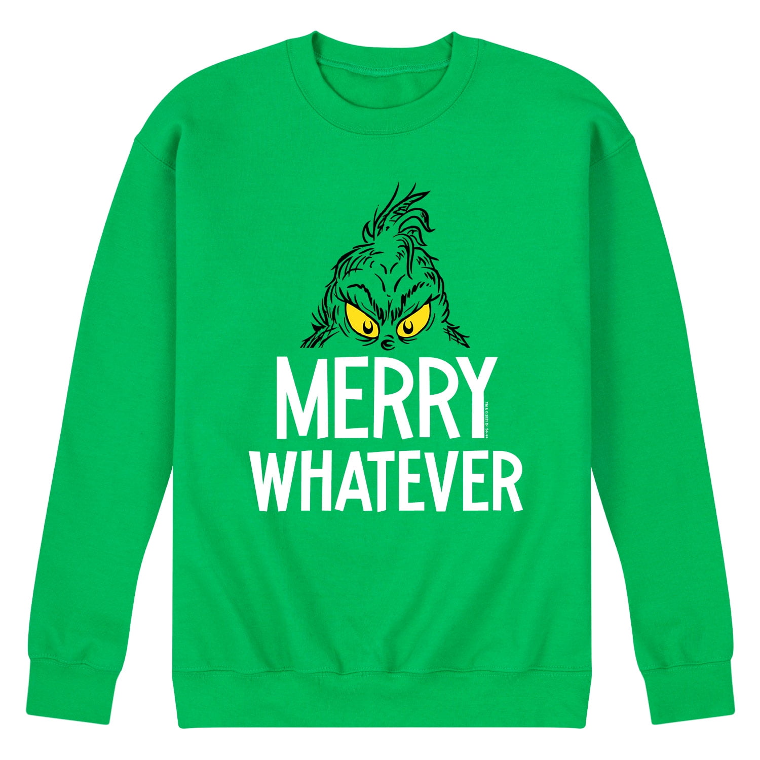 Dr. Seuss - How The Grinch Stole Christmas - Men's Crew Neck Fleece ...