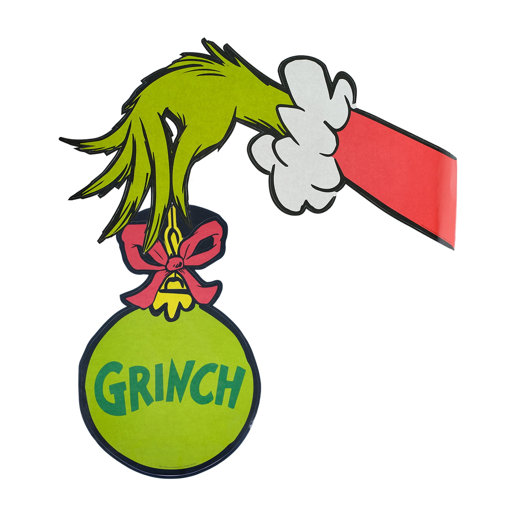 Dr Seuss' How the Grinch Stole Christmas, Grinch Door and Wall Sticker ...