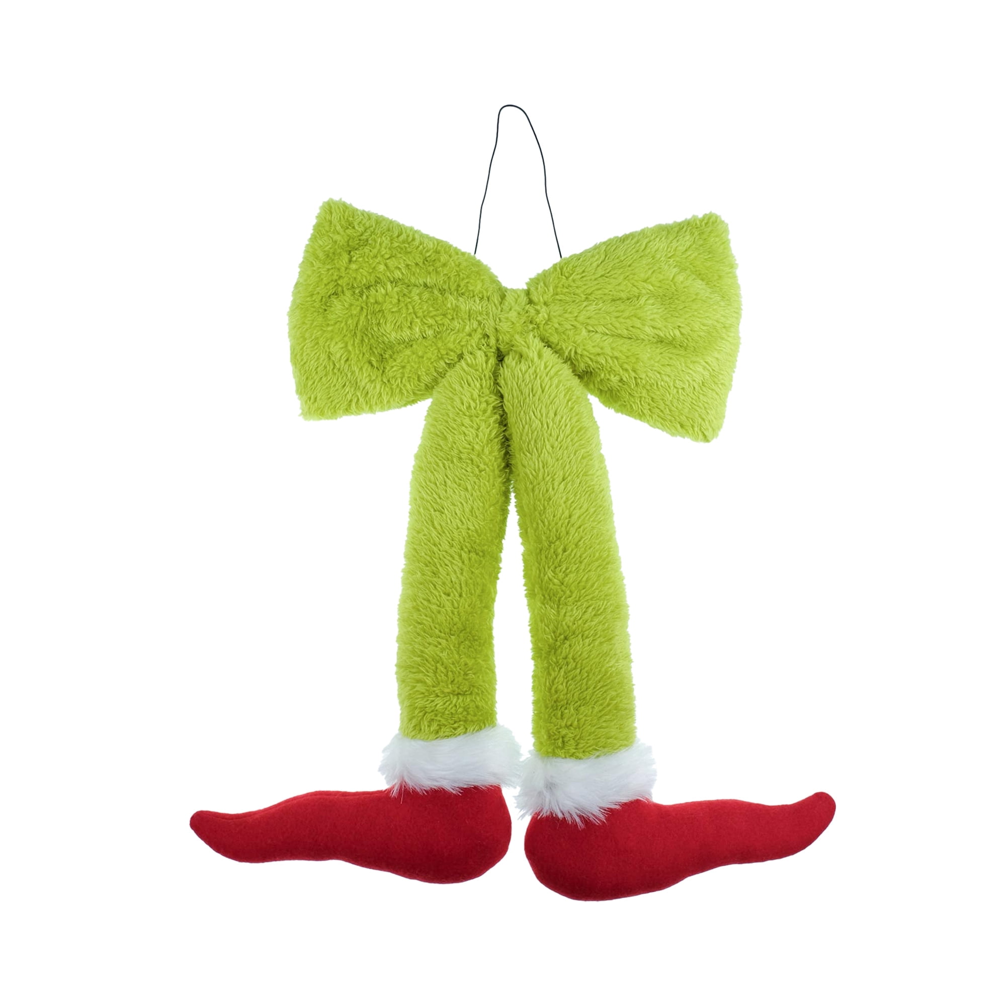 Dr. Seuss' How the Grinch Stole Christmas Hanging Green Bow Grinch Legs ...