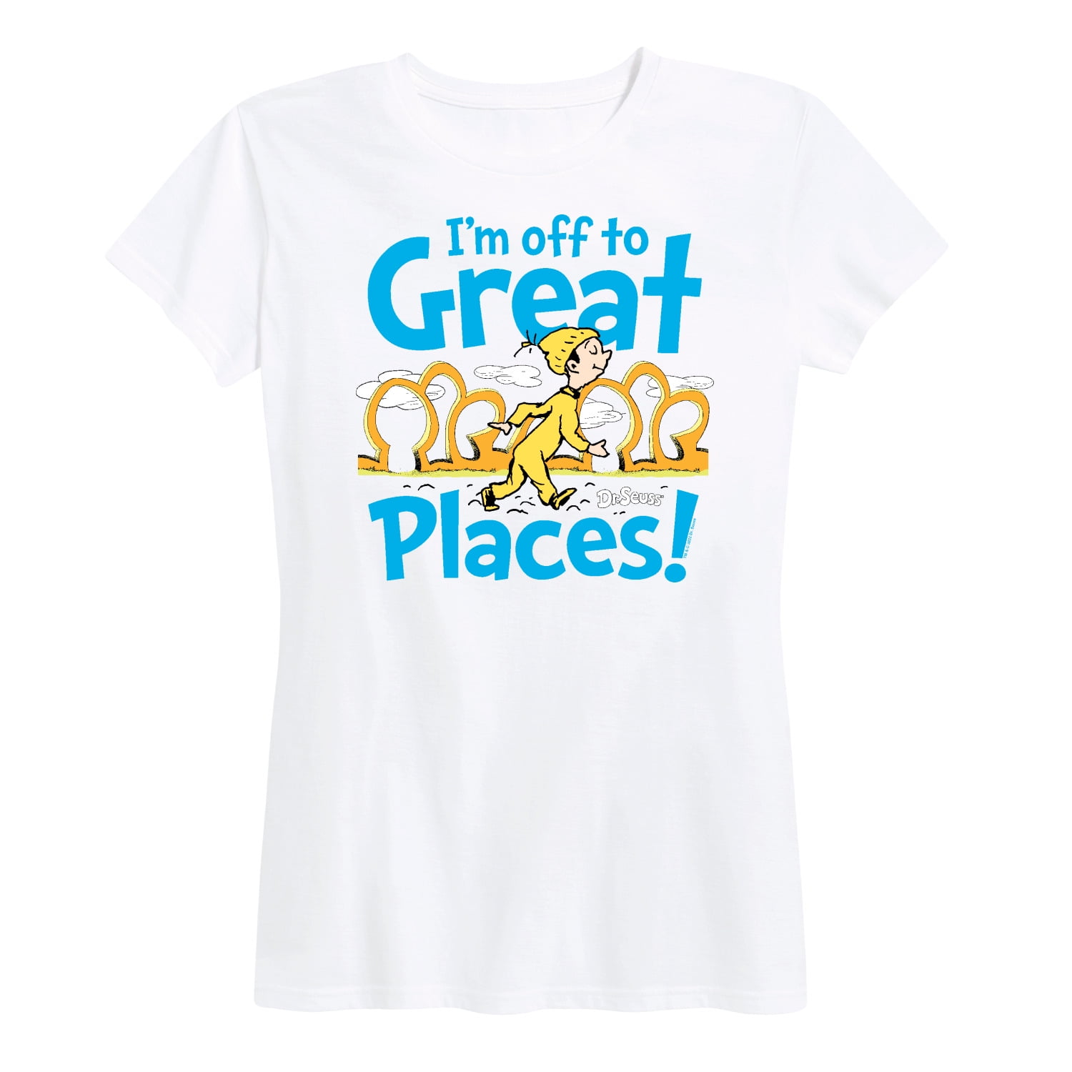 Dr. Seuss - I'm Off To Great Places - Women's Short Sleeve Graphic T ...