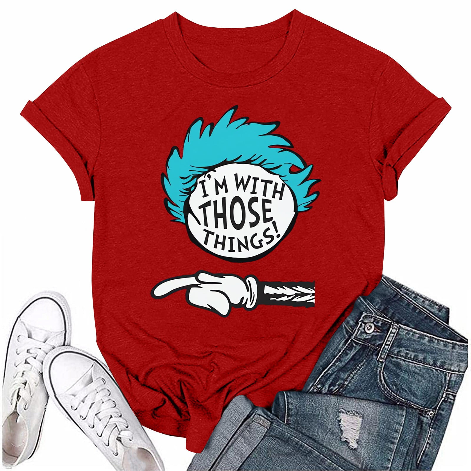 Dr. Seuss Matching Family Shirts - Thing 2 Party T-Shirt - Walmart.com
