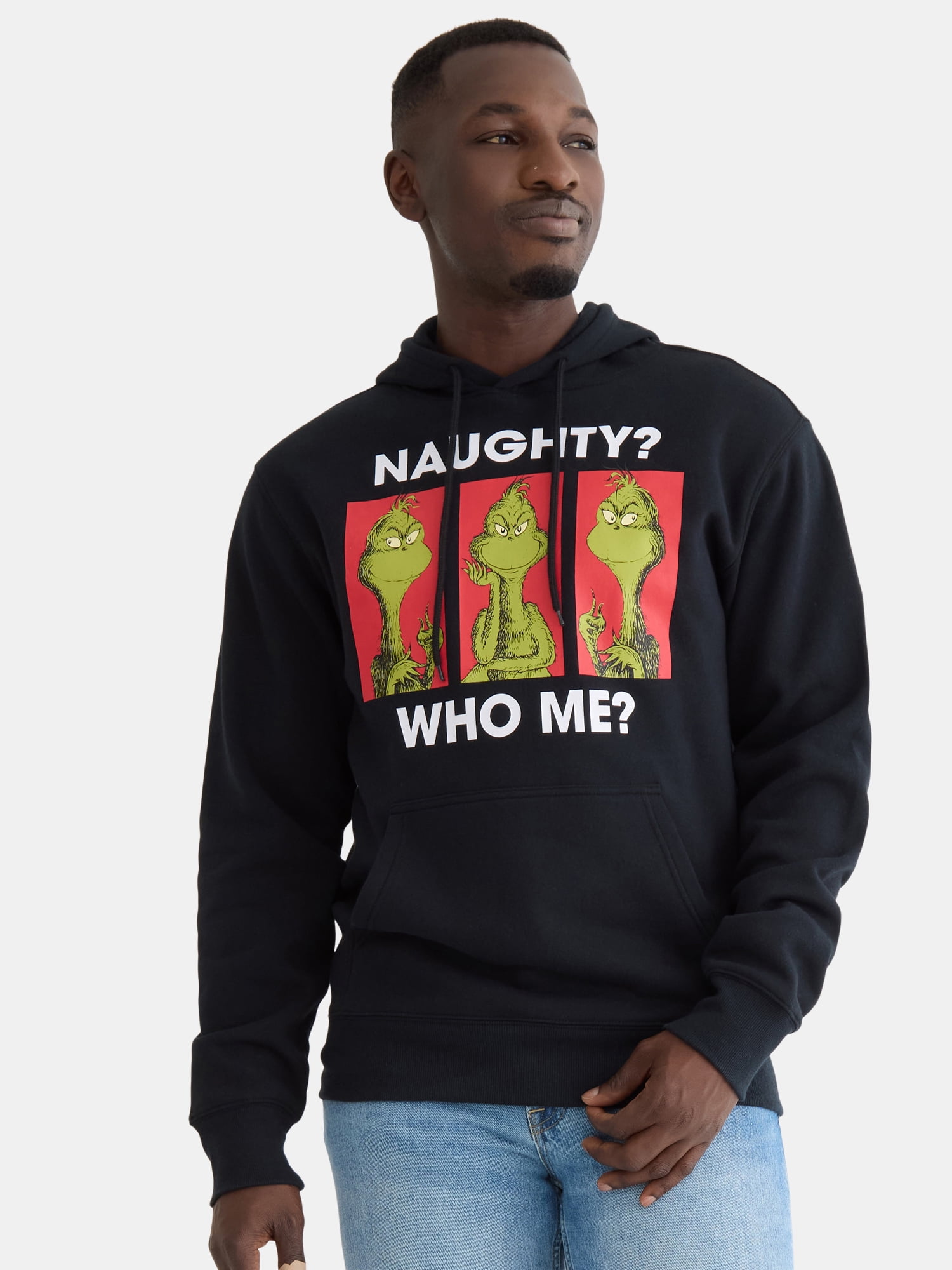 Customer reviews for Dr. Seuss Men's Grinch Who Me Graphic Hoodie ...