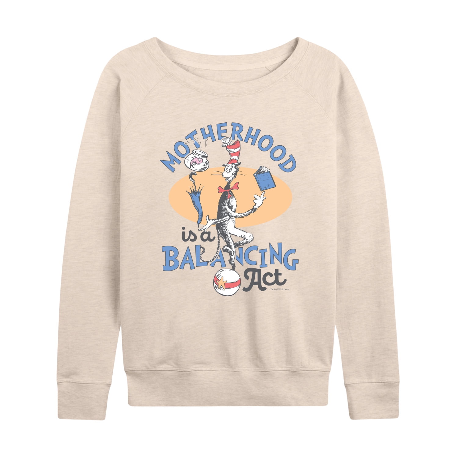 Dr. Seuss - Motherhood is a Balancing Act - Women's French Terry Long ...