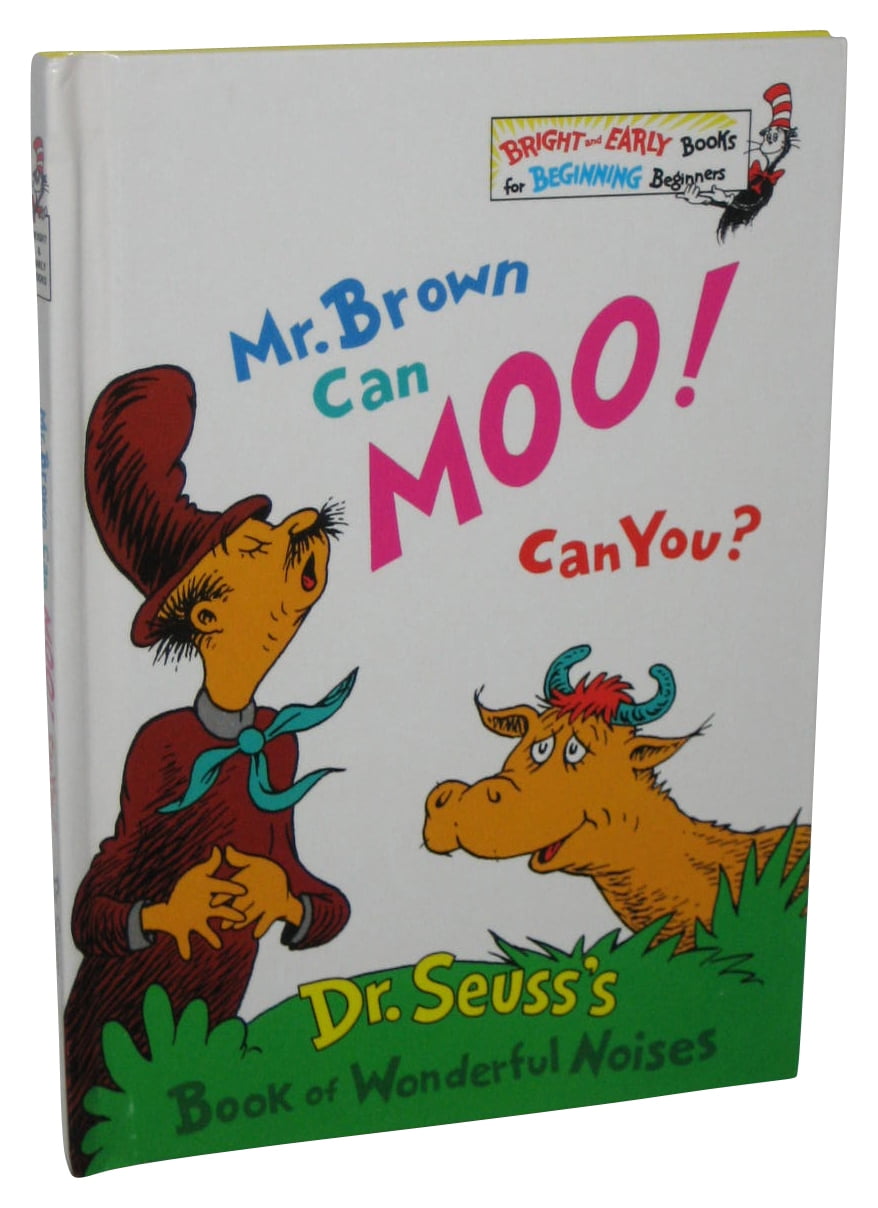 Dr. Seuss Mr. Brown Can Moo Can You (1970) Bright & Early Beginners ...