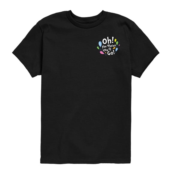 Dr. Seuss - Oh The Place You'll Go Illustrations - Youth Boys Short ...