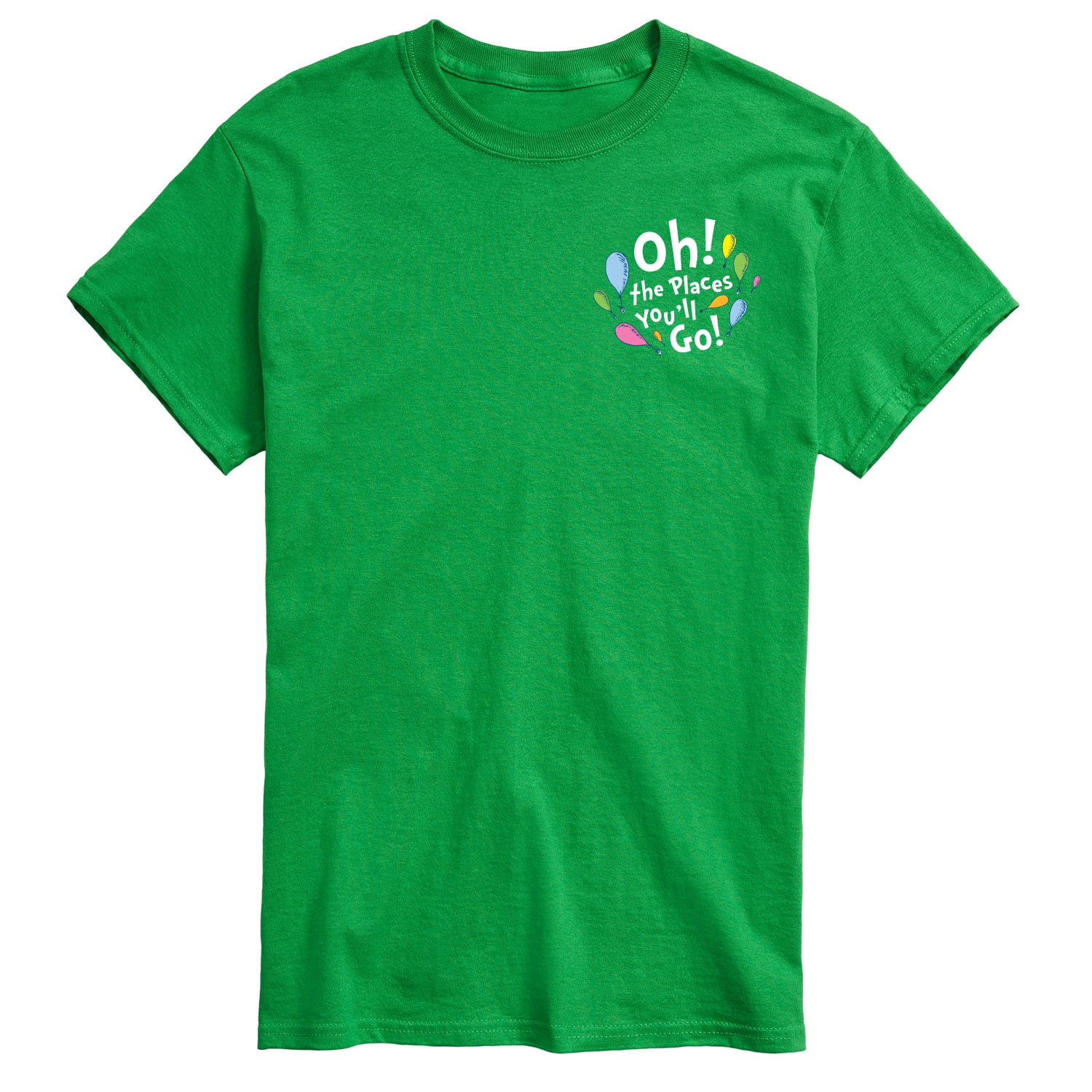 Dr. Seuss - Oh! The Places You'll Go Scene - Men's Short Sleeve Graphic ...