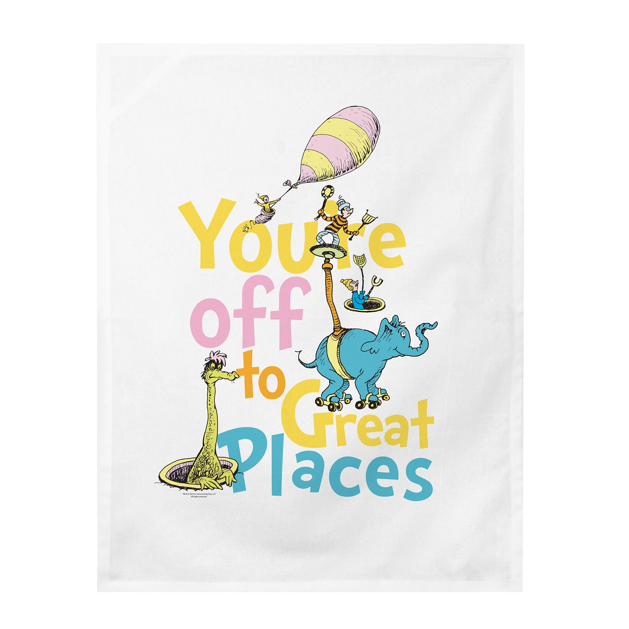 Dr. Seuss' Oh! The Places You'll Go "You're Off to Great Places" Cotton ...
