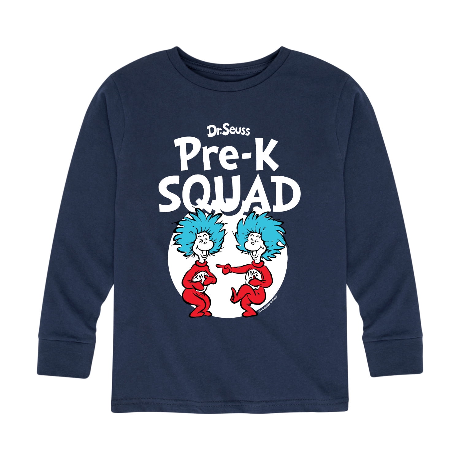 Dr. Seuss - Pre-K Squad - Toddler And Youth Long Sleeve Graphic T-Shirt ...