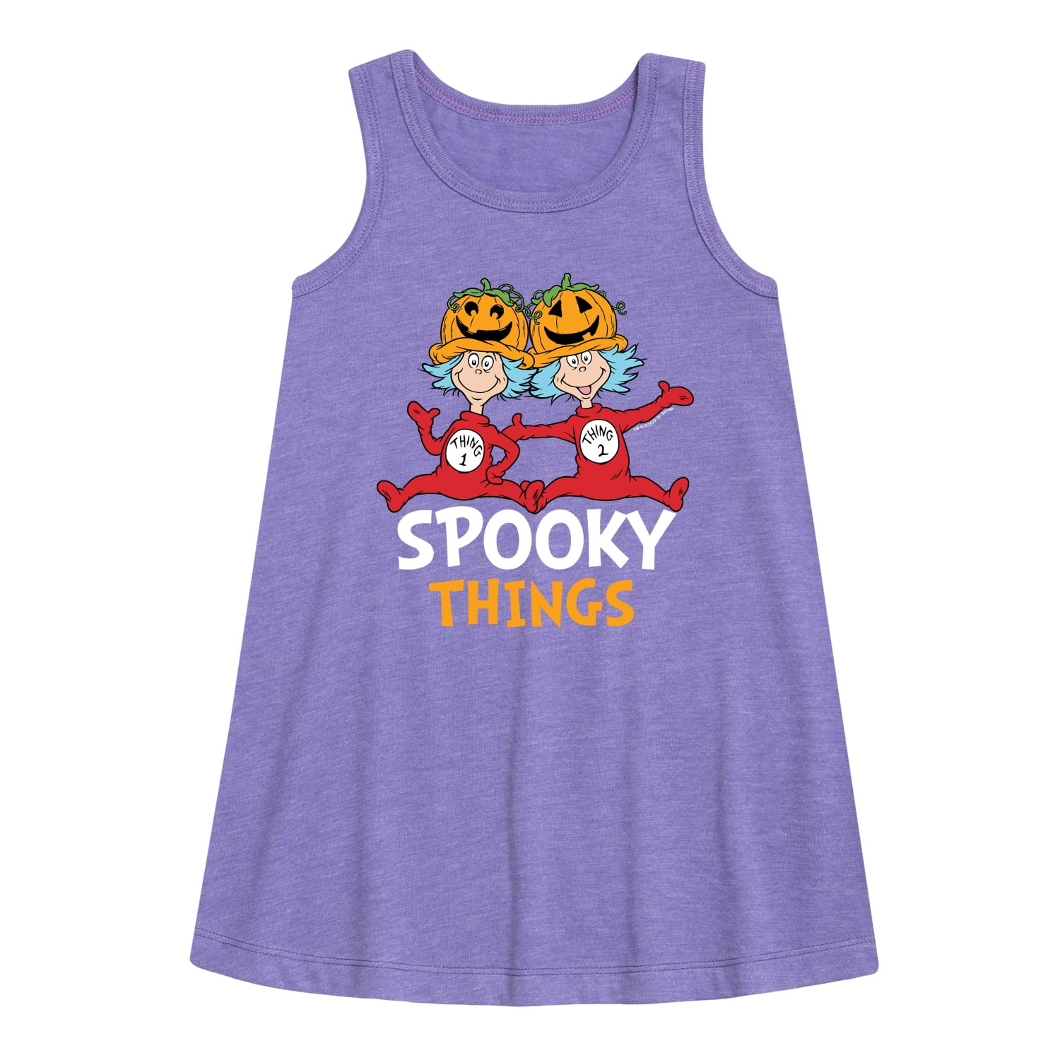 Dr. Seuss - Spooky Things - Toddler and Youth Girls A-line Dress ...