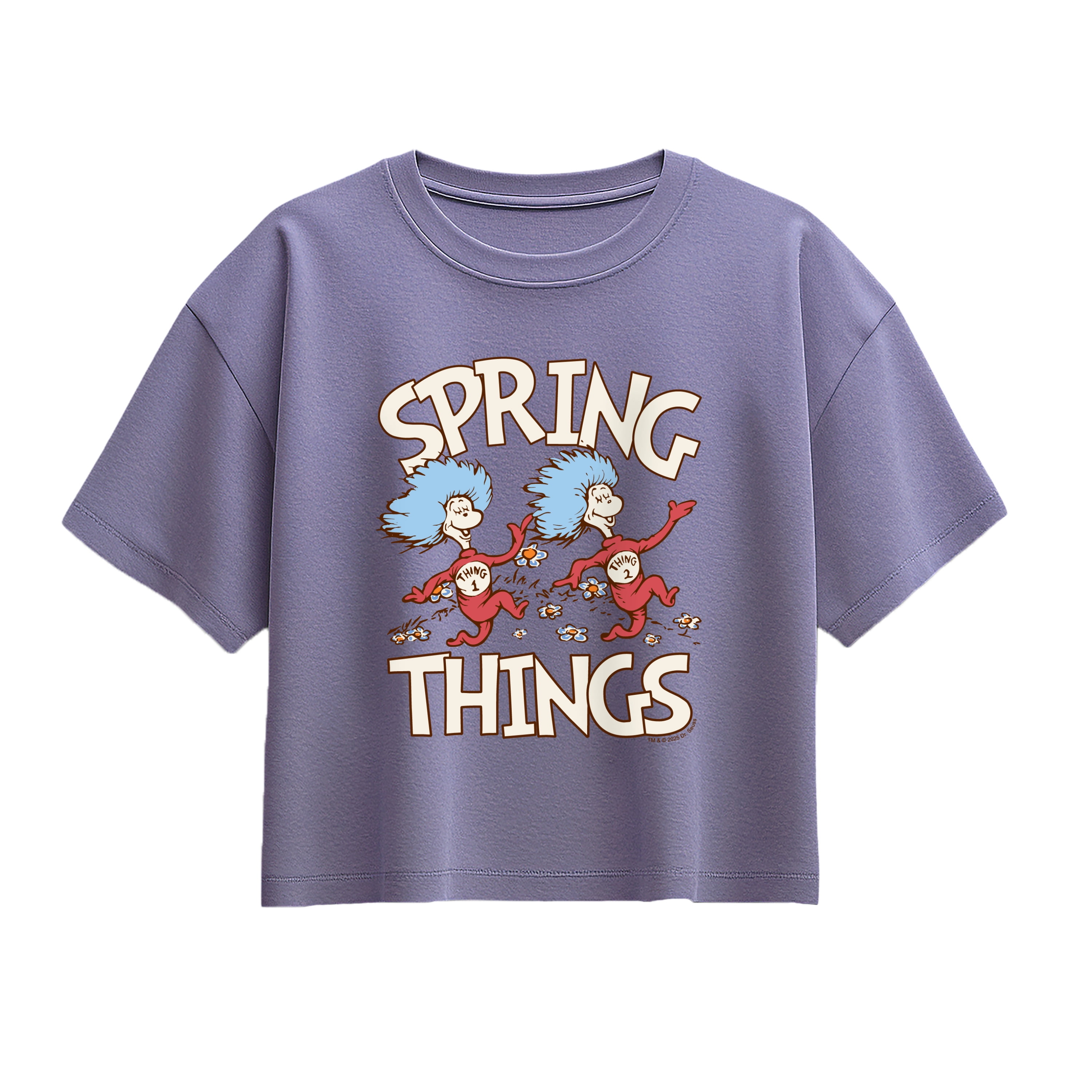 Dr. Seuss - Spring Things - Youth Girls Boxy T-Shirt - Walmart.com