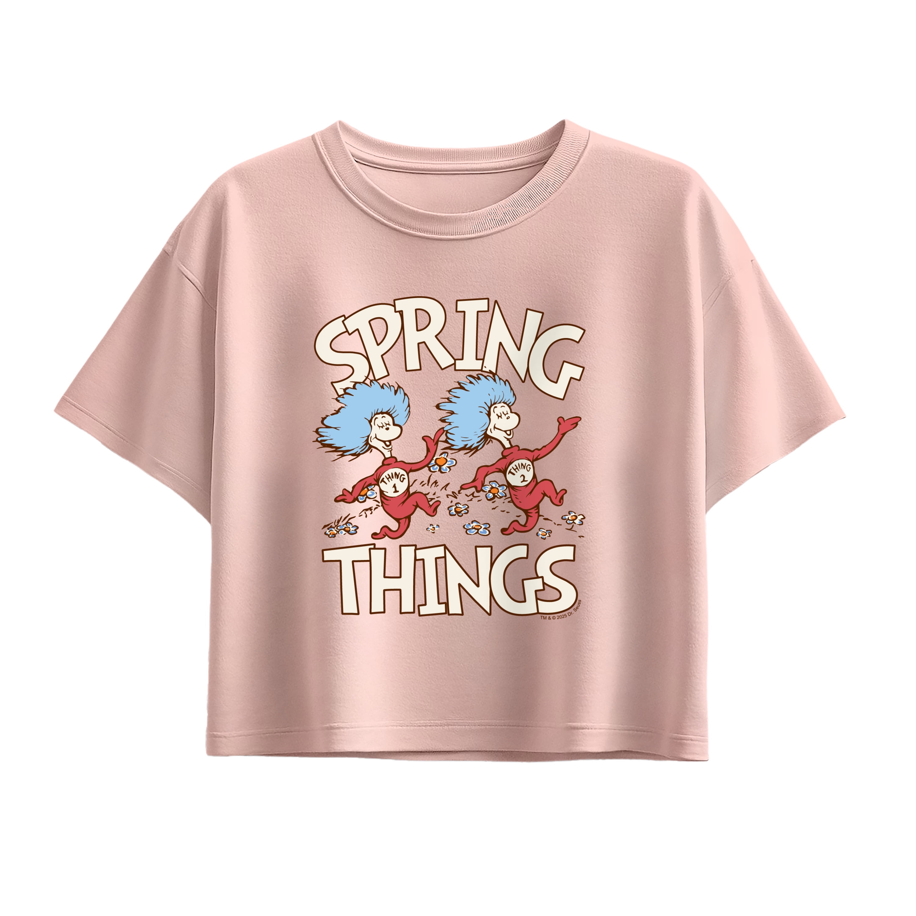 Dr. Seuss - Spring Things - Youth Girls Boxy T-Shirt - Walmart.com
