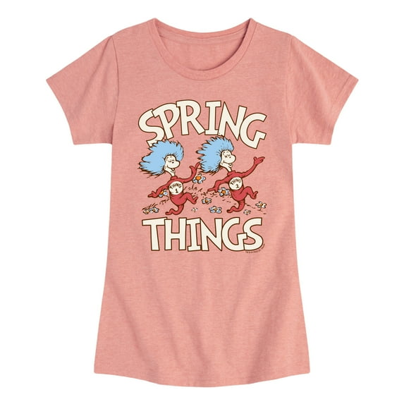 Dr. Seuss - Spring Things - Youth Girls Fitted Short Sleeve T-Shirt ...