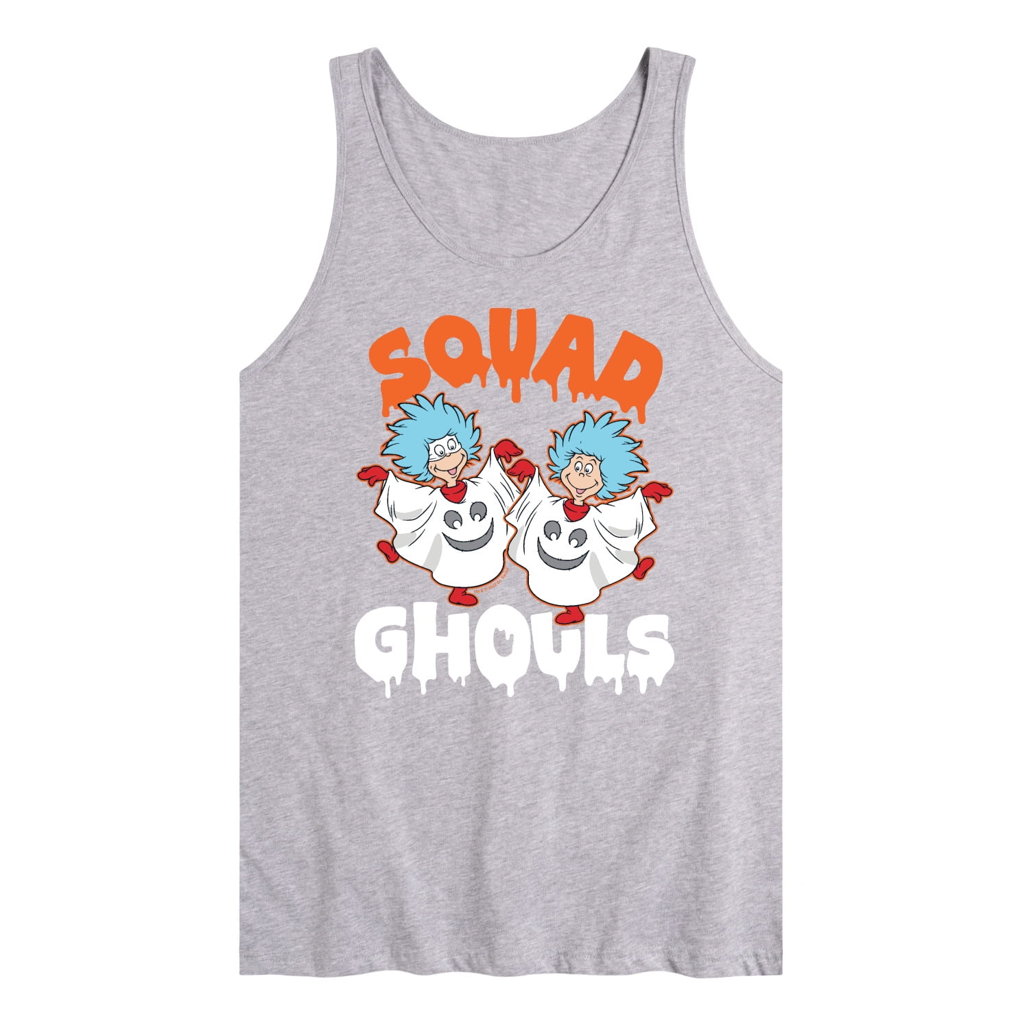 Dr. Seuss - Squad Ghouls Thing 1 and Thing 2 - Men's Jersey Tank Top ...