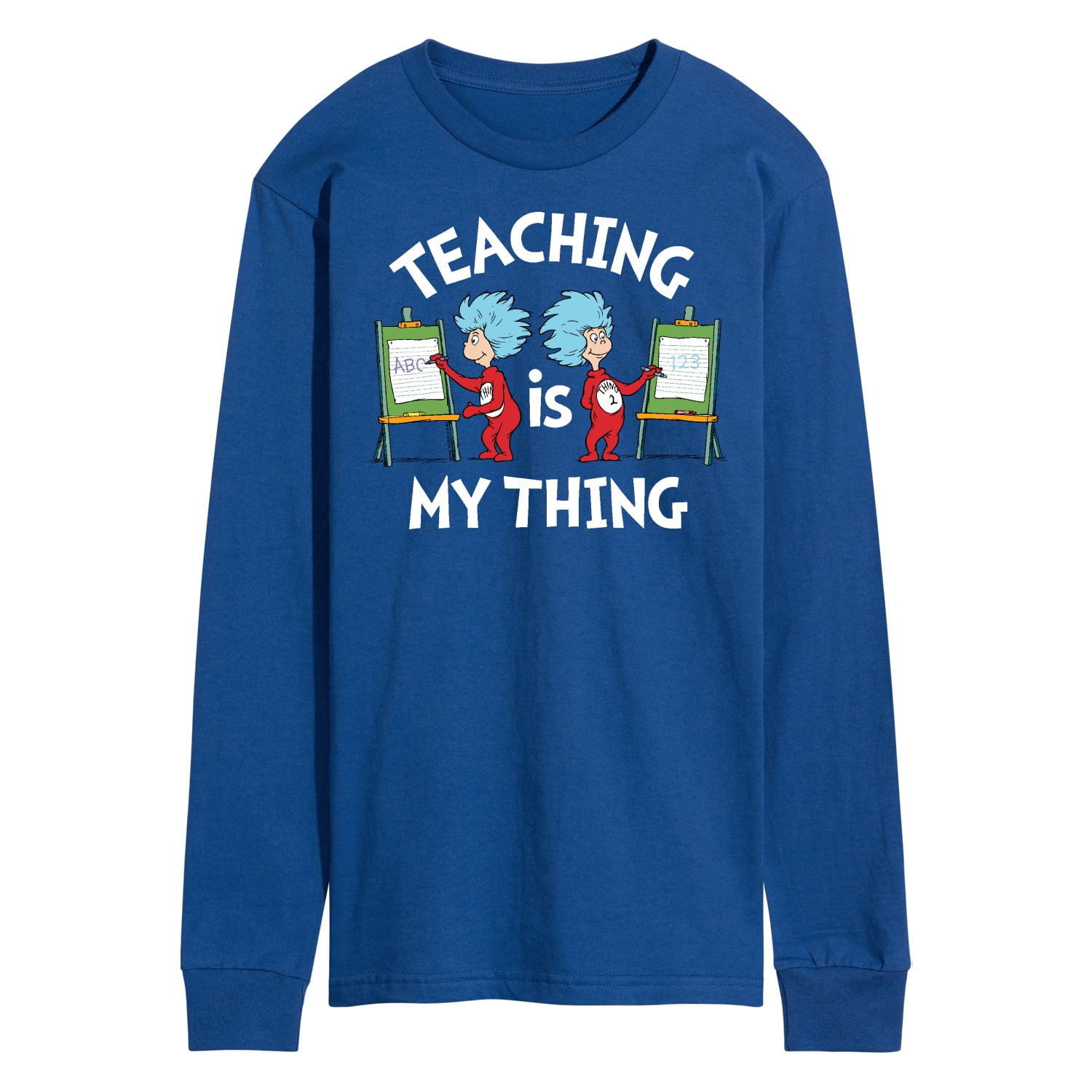 Dr. Seuss - Teaching Is My Thing - Men's Long Sleeve T-Shirt - Walmart ...