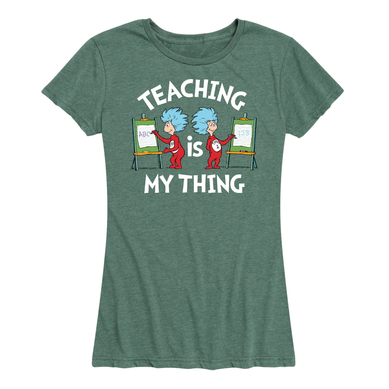 Dr. Seuss - Teaching Is My Thing - Women's Short Sleeve Graphic T-Shirt ...