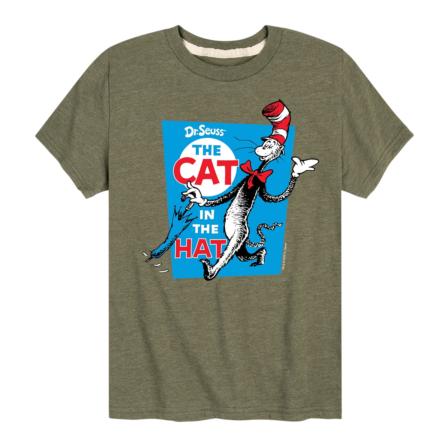 Dr. Seuss - The Cat In The Hat Book Cover - Toddler And Youth Short ...