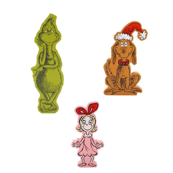 Dr. Seuss The Grinch 3D Shaped 3-Pack Home Decor Set - Walmart.com